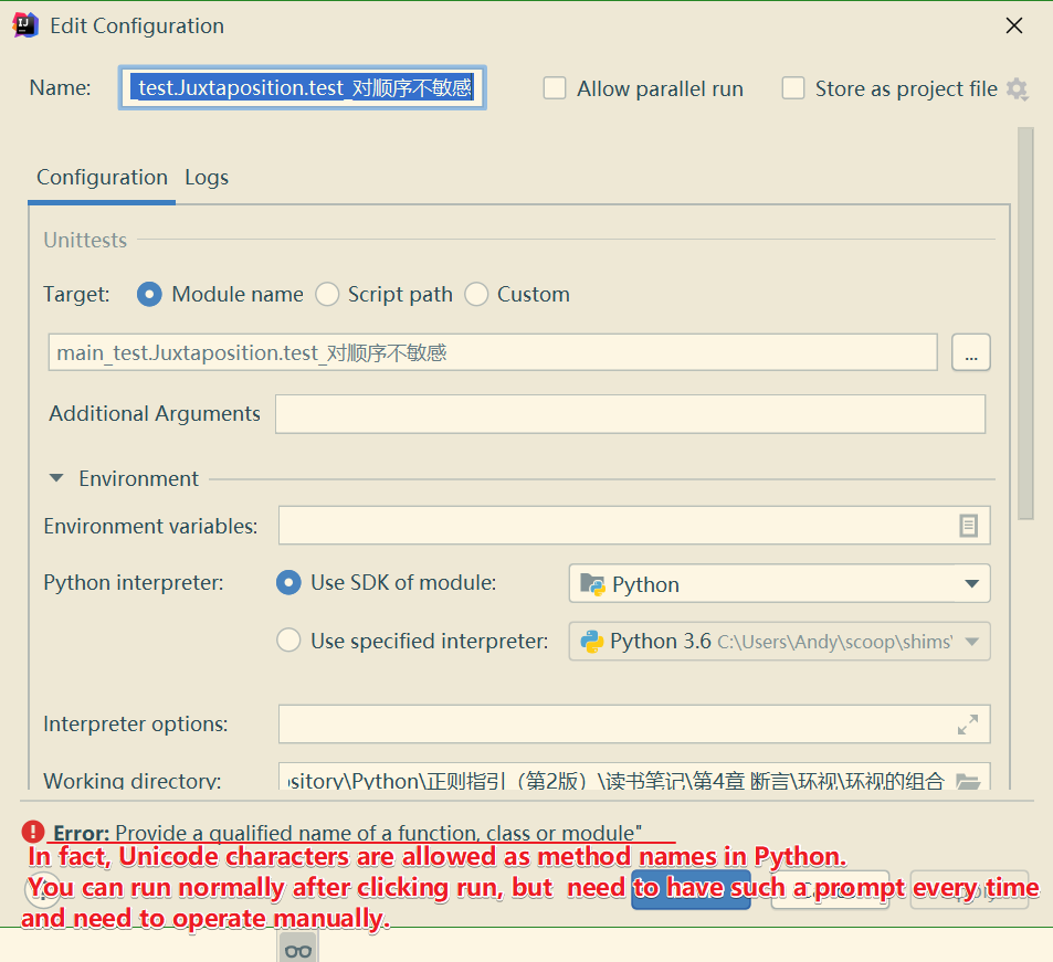 How to run a unittest method with Unicode characters in the name in ...